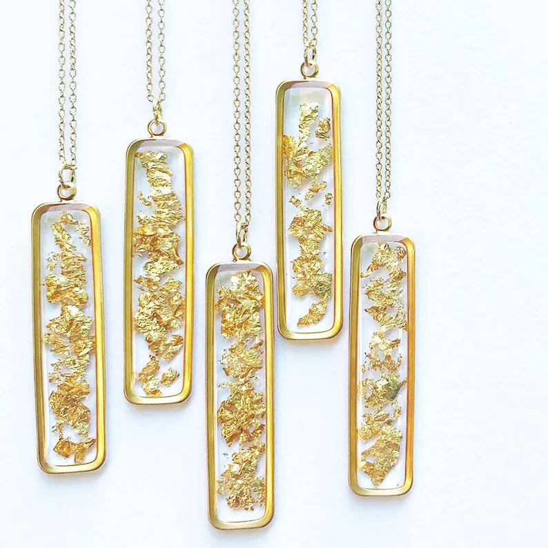 “Fire & Gold” Necklace – Imperfect Dust